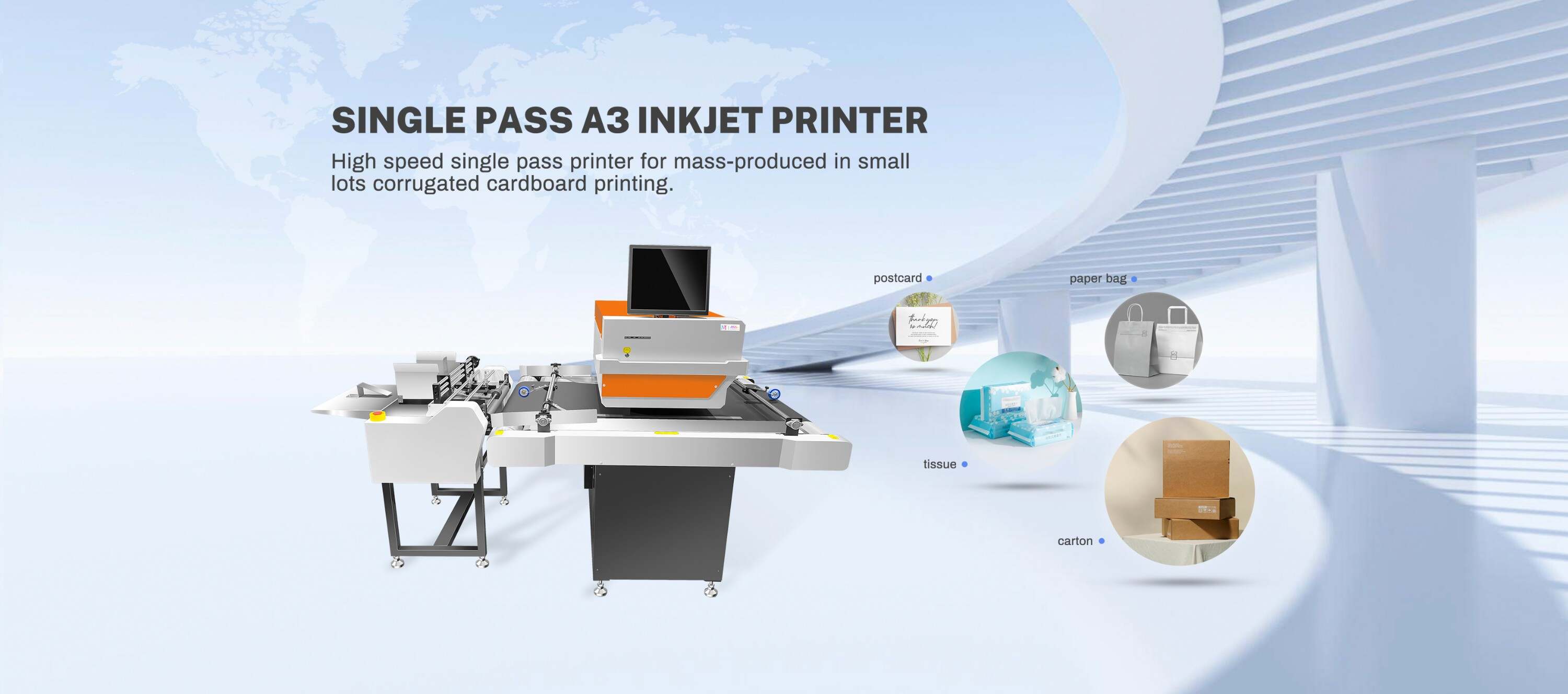 High Speed Single Pass Printer for Packaging Printing Solution