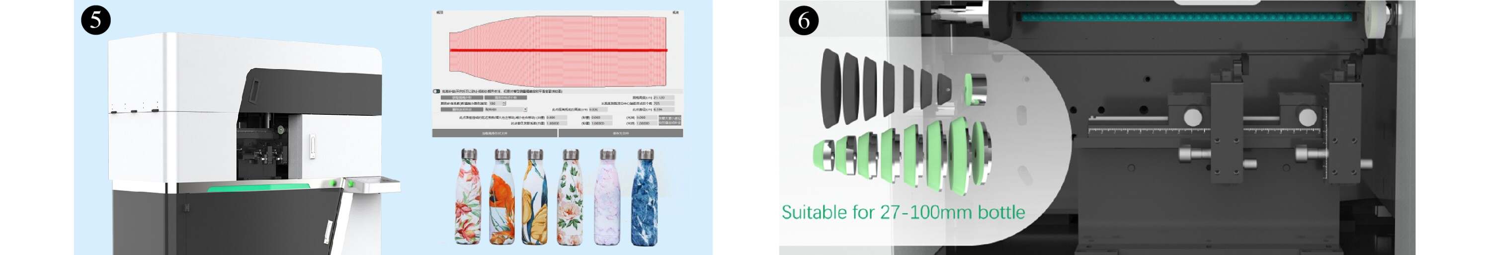 MT Highly Rated 360 Rotary UV Printer for Tumbler Water Bottle Printing