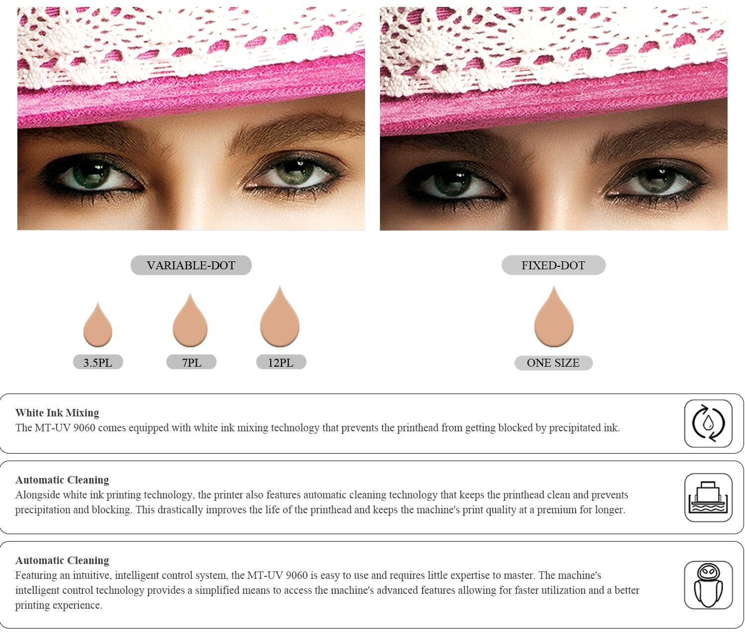 MTuTech Compact UV Printer 9060 for Promotional Items Printing